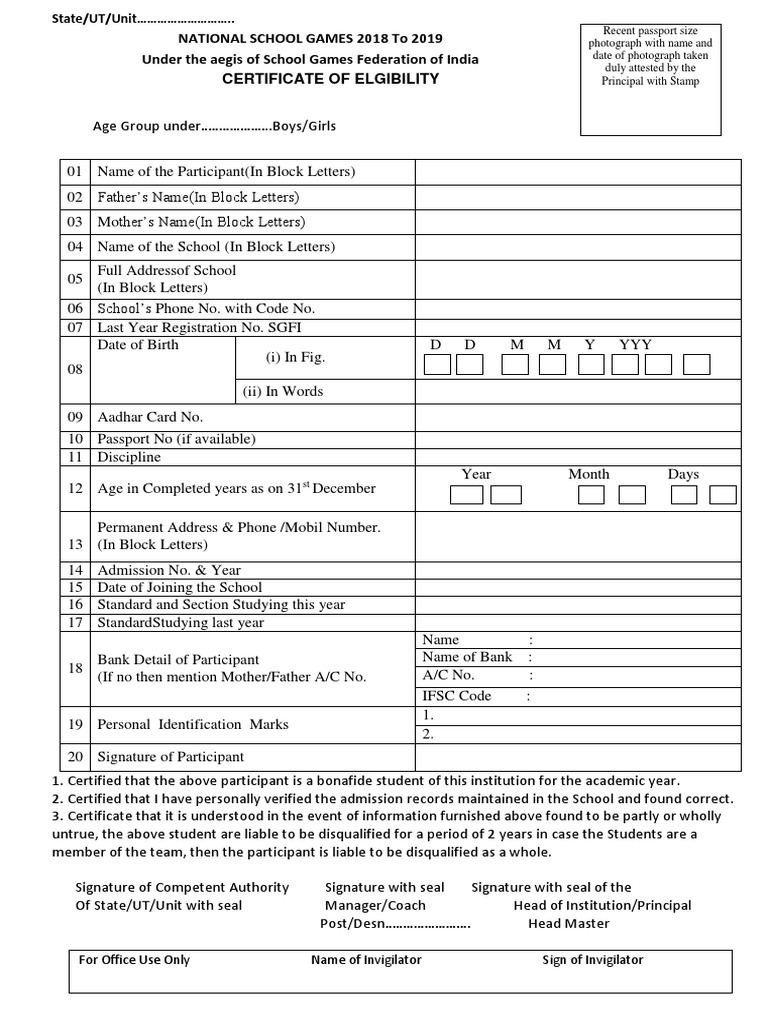 SGFI National School Games Eligibility | PDF | Government And ...