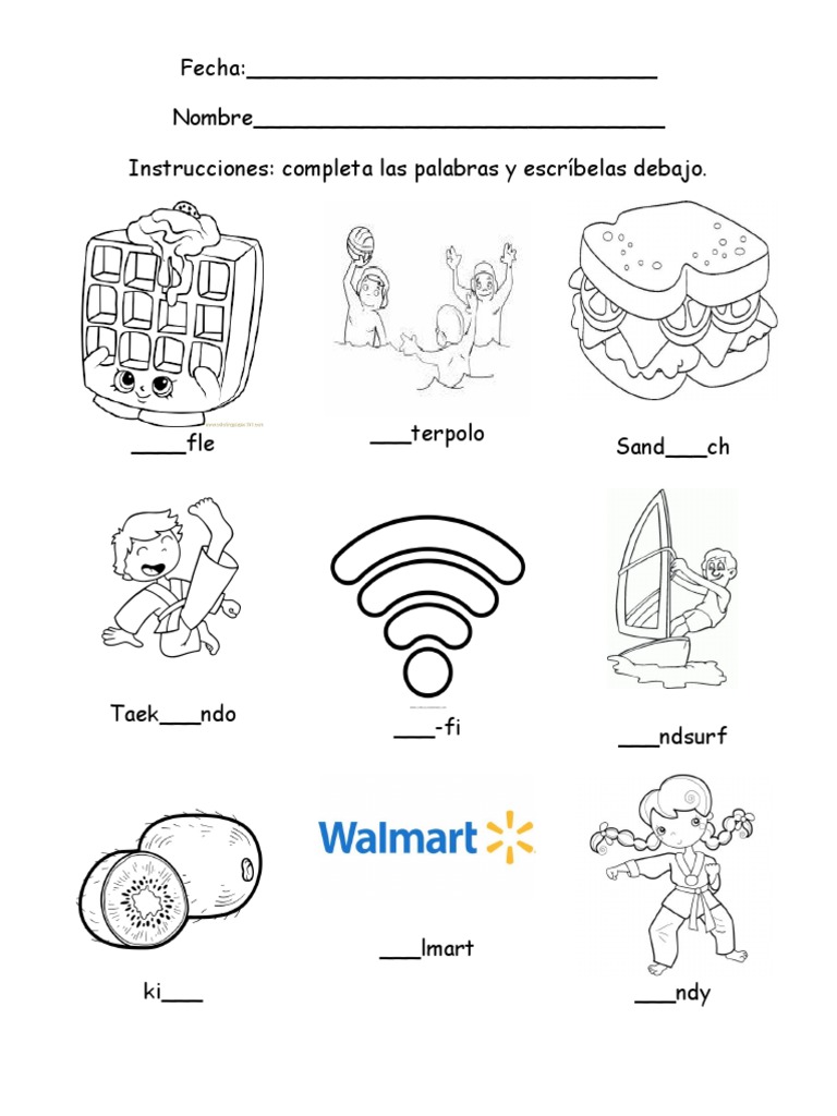 Actividades Con La W