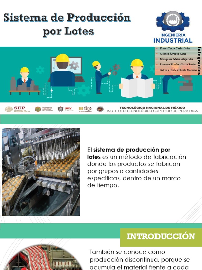 Sistemas de Producción Por Lotes. | PDF | Inventario | Planificación