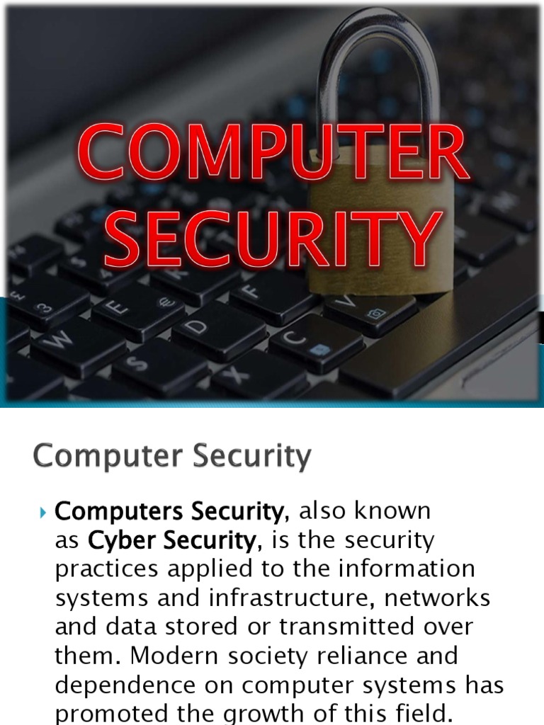 Computer Security | PDF | Denial Of Service Attack | Computer Security