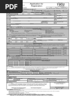BIR FORM 1902 - Application For Registration | PDF | Identity Document ...