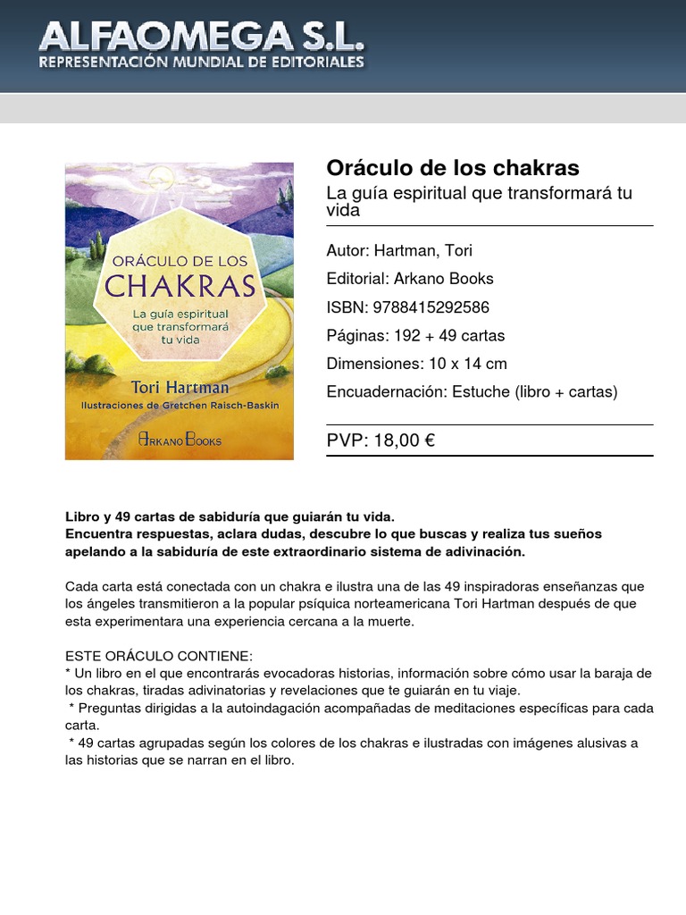 Oráculo de los chakras: La guía espiritual que transformará tu vida