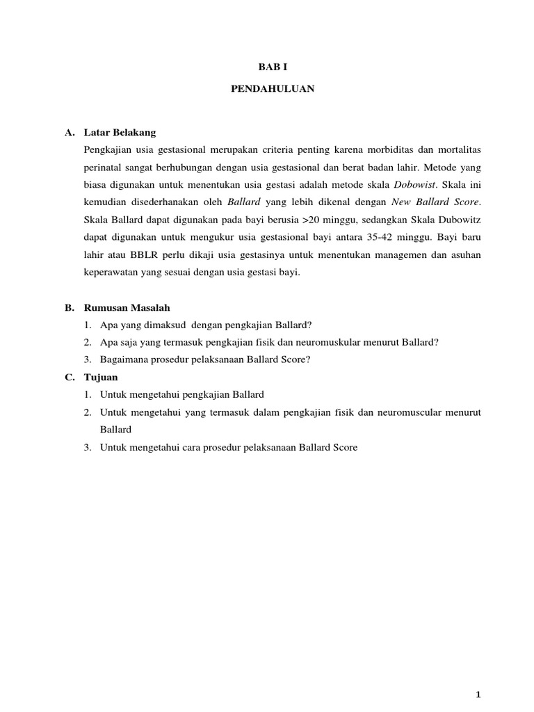 Pengkajian Square Window Ballard Score | PDF | Kesehatan Holistik ...