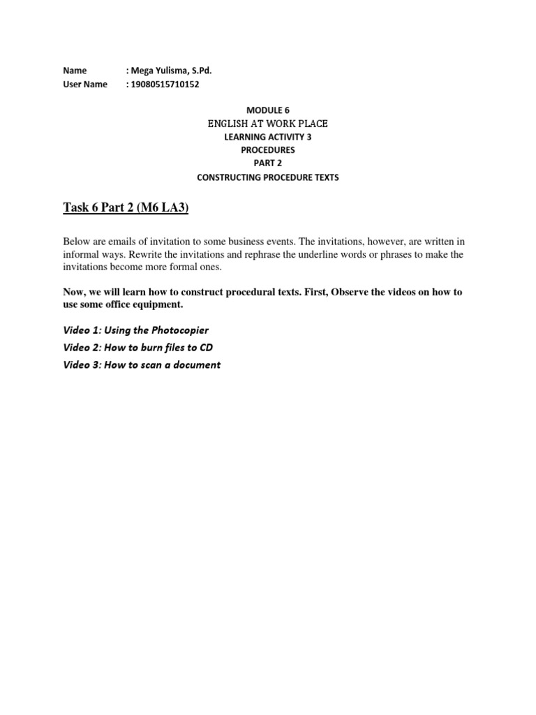 Module 6 Task 6 (M6 LA3) | PDF | Computing | Software