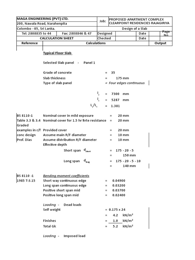 Slab Design | PDF | Materials | Building Engineering