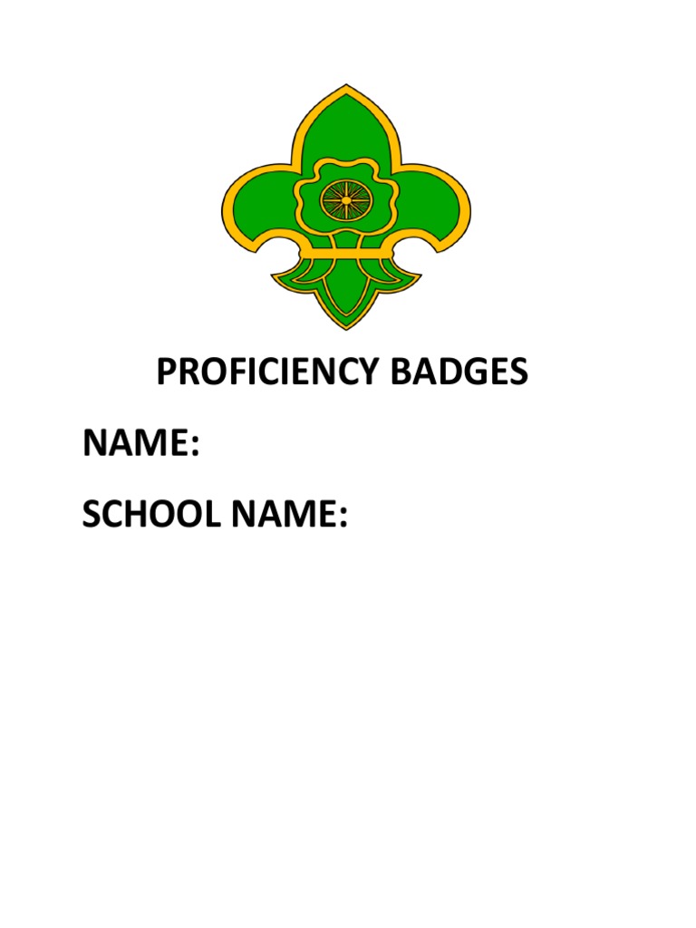 Proficiency Badges | PDF
