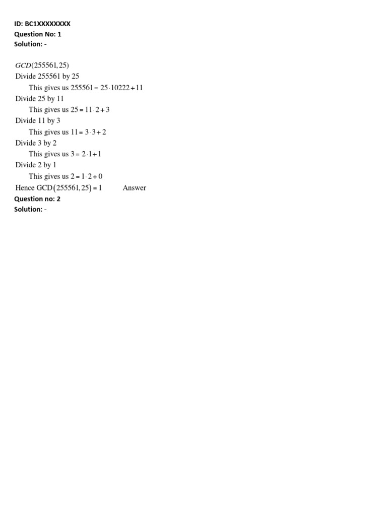 MTH202 Assignment Solution | PDF | Discrete Mathematics | Mathematical Objects