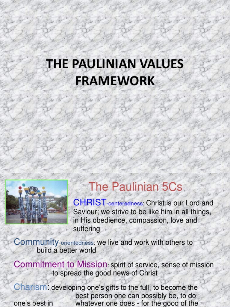 The Paulinian Values Framework | PDF | Jesus | Love