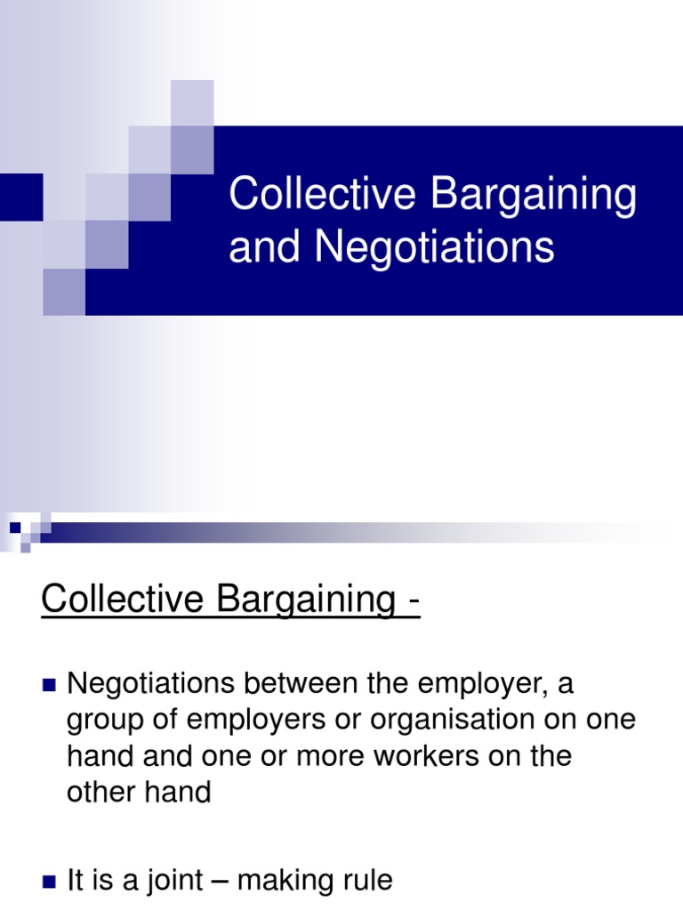 Collective Bargaining and Negotiations | PDF | Collective Bargaining ...