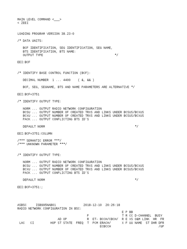 How To Check Status Of Site On Netact Zeei Bcf Enter PDF
