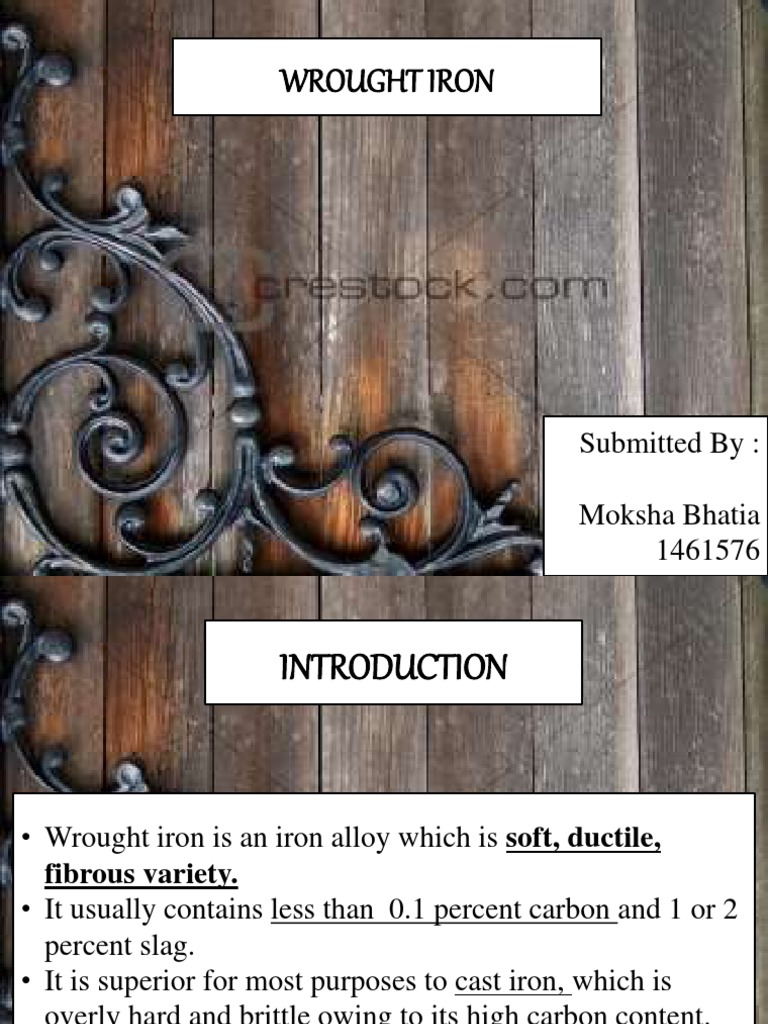 Wrought Iron | PDF | Mining | Metals