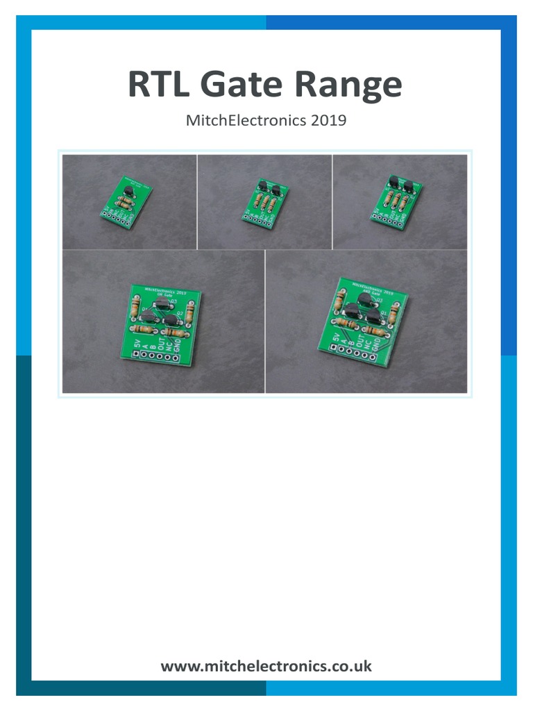 RTL | PDF | Logic Gate | Electronic Circuits