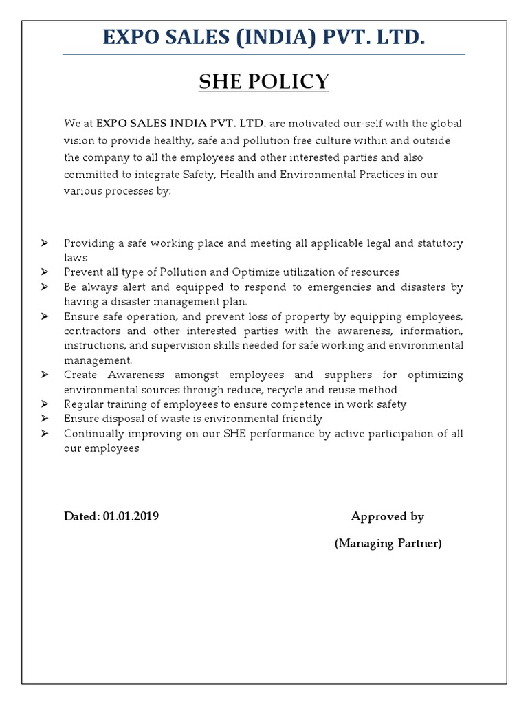 She Policy Print | PDF