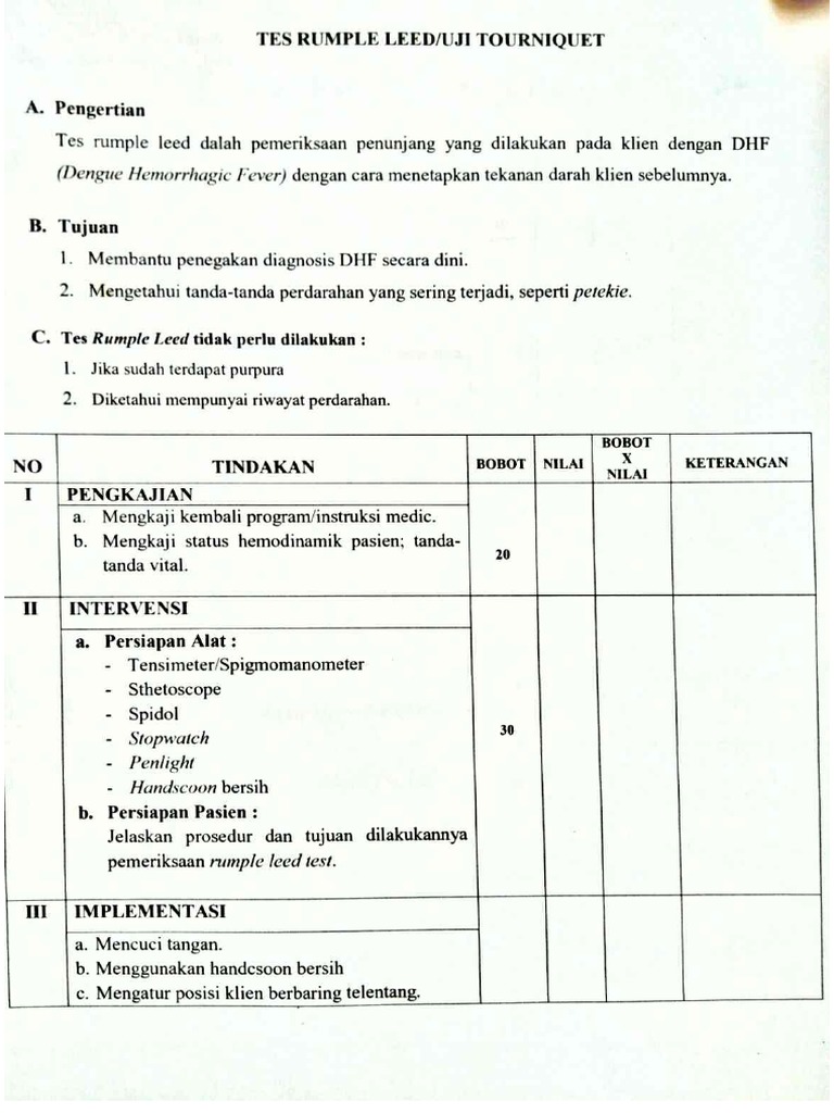 Tes Rumple Leed | PDF