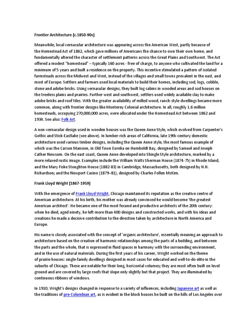 Frontier Architecture | PDF | Art Deco | Architectural Design