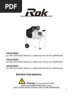 Air Compressor Instruction Manual | PDF | Ac Power Plugs And Sockets ...