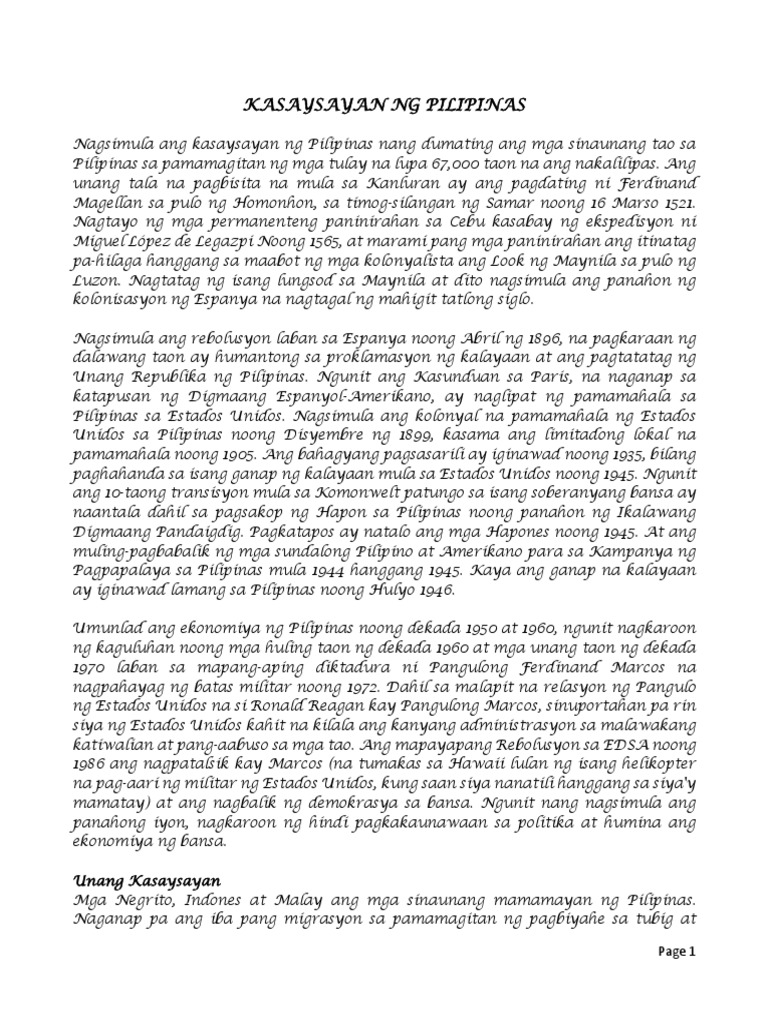 Kasaysayan NG Pilipinas | PDF