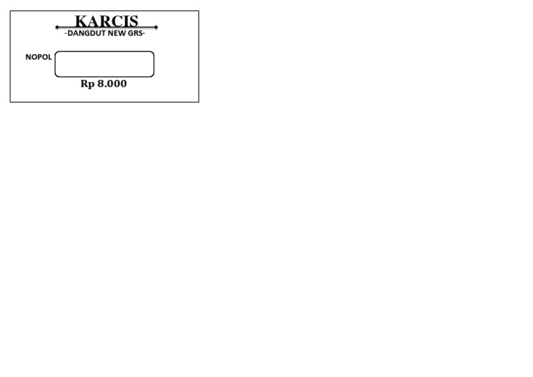 Karcis Dangdutt | PDF