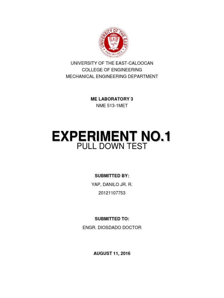 Experiment 1. Pull Down Test | PDF | Refrigeration | Enthalpy