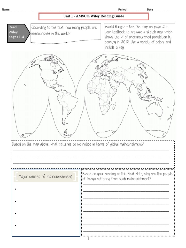 Unit 1 Reading Guide APHG | PDF | Geography | Map