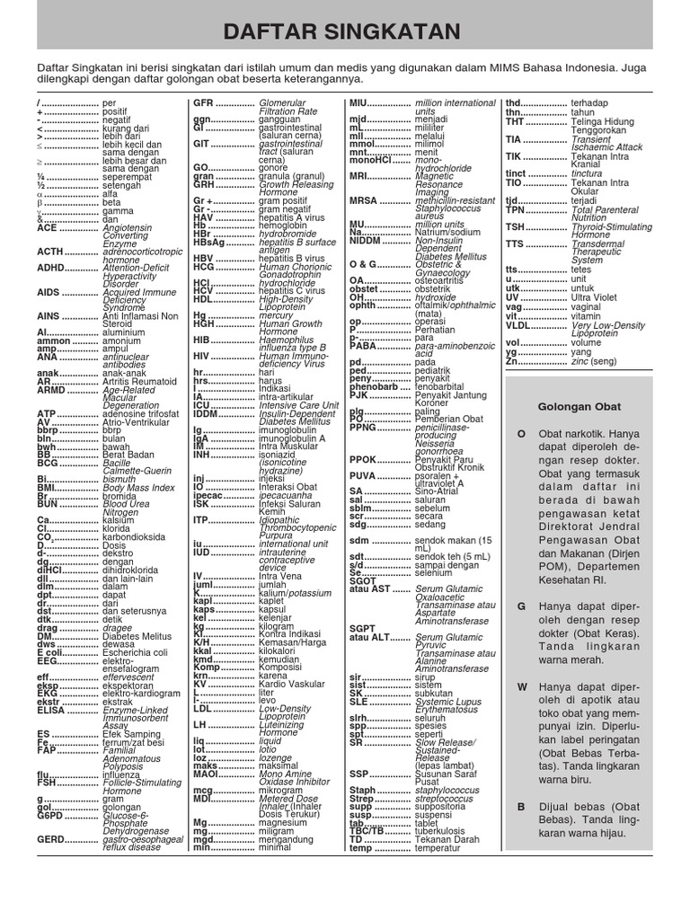 Singkatan Medis | PDF