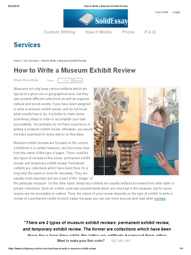 Services: How To Write A Museum Exhibit Review | PDF | Museum ...