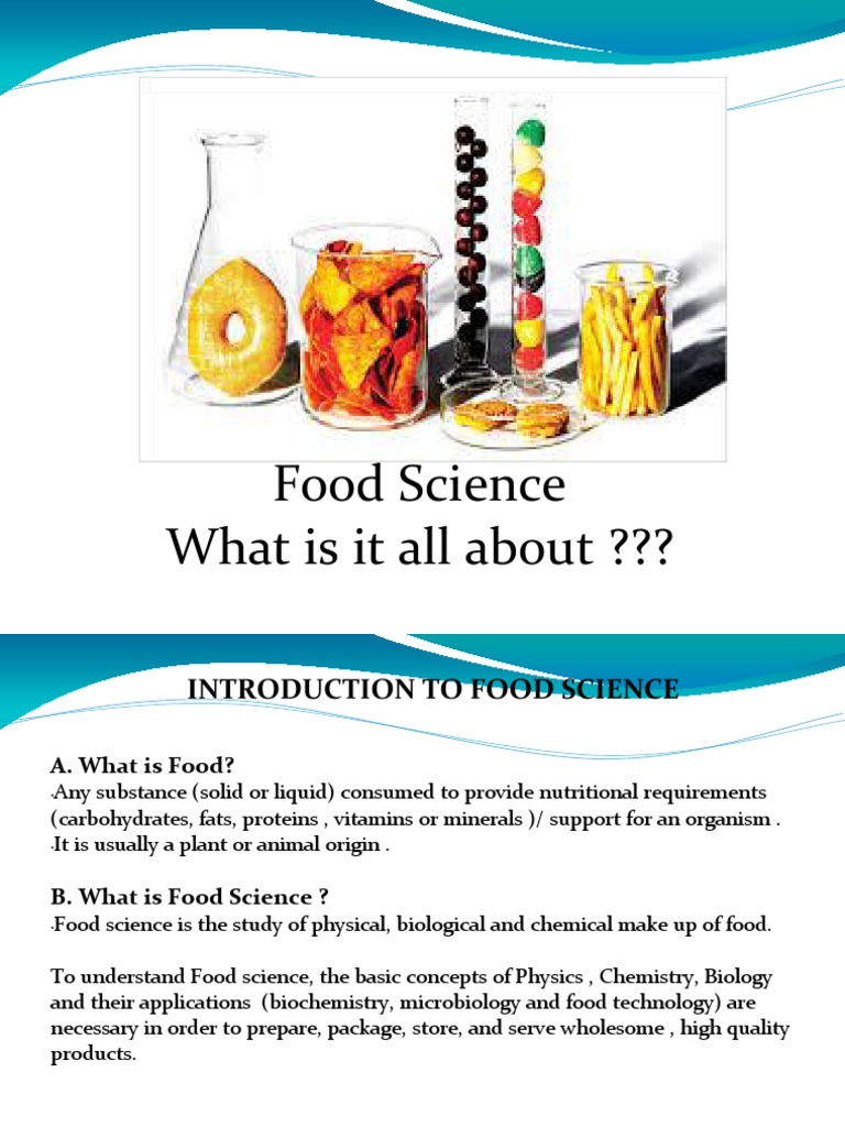 Introduction To Food Science - Final - 2 | PDF | Food Science | Foods