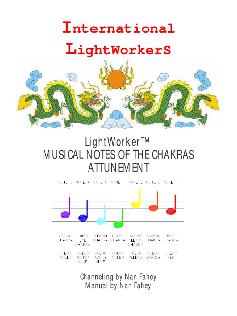 LW Musical Notes of The Chakras Attunement | PDF | Sound | Pitch (Music)