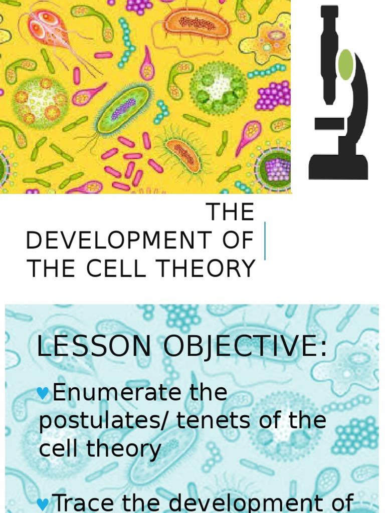 Lesson 1 Development of Cell Theory Stud | PDF | Cell (Biology) | Organisms