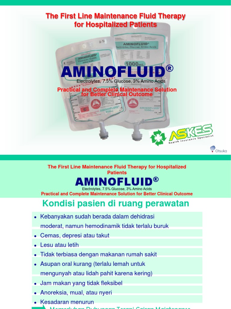 Materi PP Aminofluid (Interna) | PDF | Leucine | Electrolyte