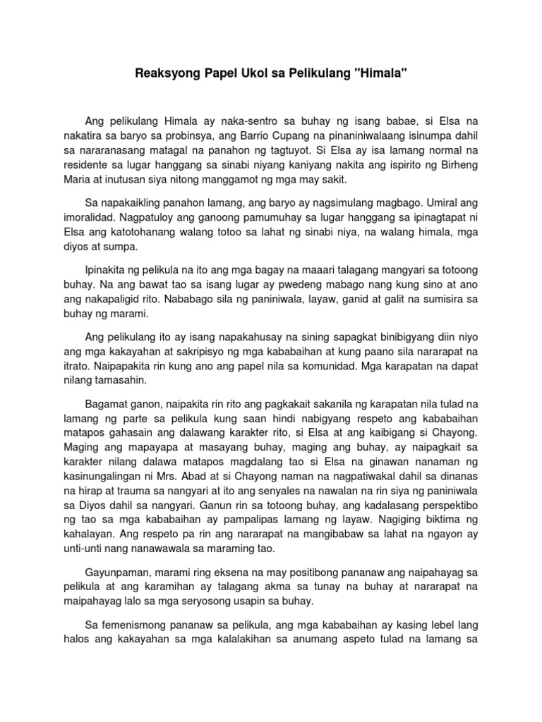 Reaksyong Papel-WPS Office | PDF