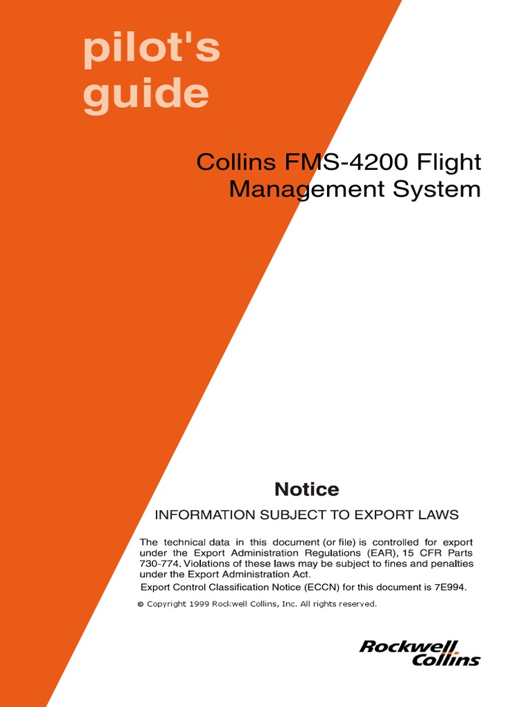 Collins FMS-4200 Flight Management System PDF | PDF | Aviation ...