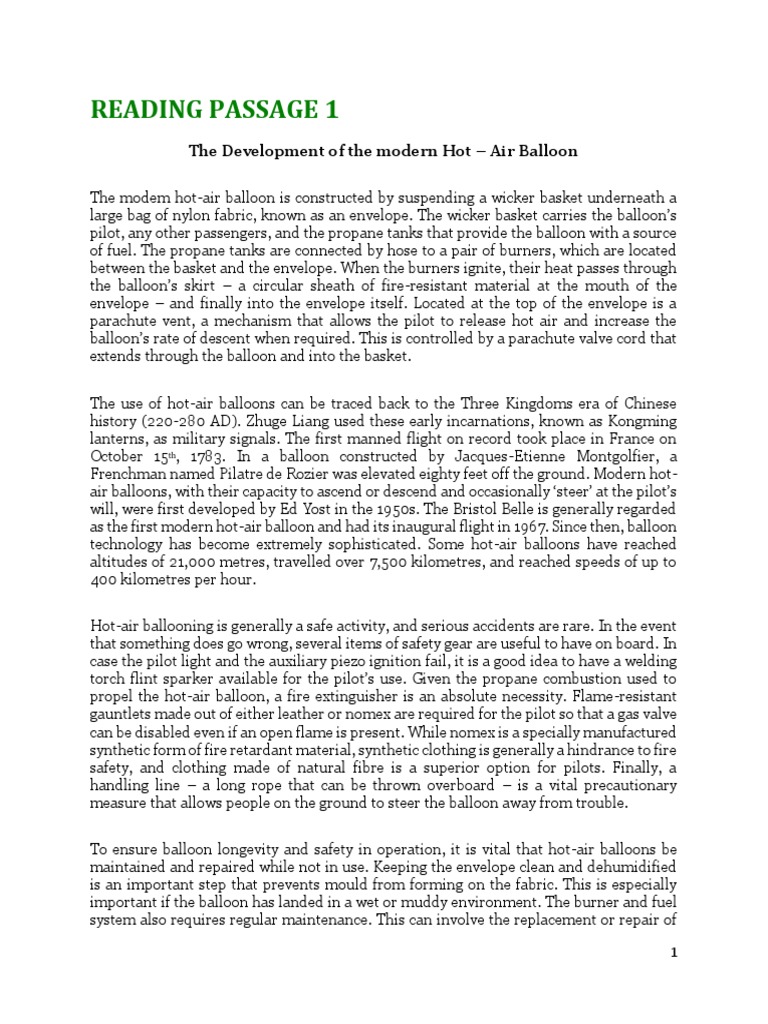Hot Air Balloon Safety and Development | PDF | Aeronautics | Aviation