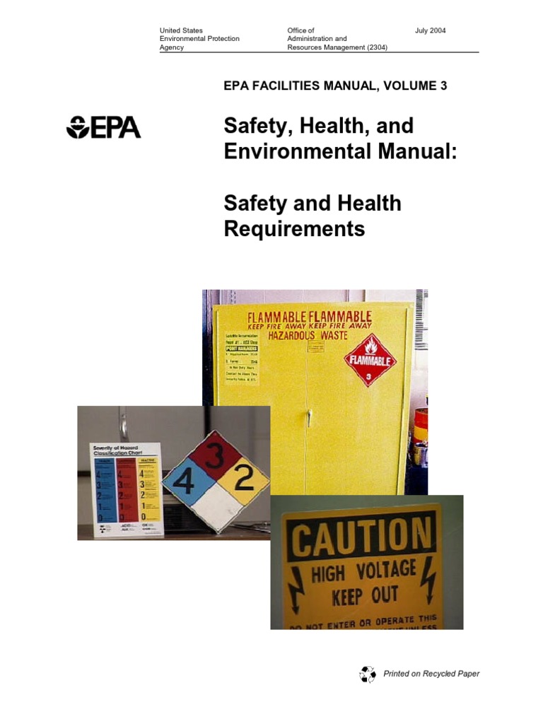 Safety, Health, and Environmental Manual: Safety and Health ...