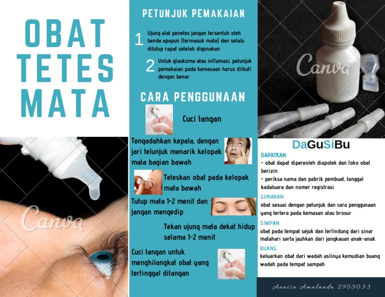 Brosur Penggunaan Obat Tetes Mata | PDF