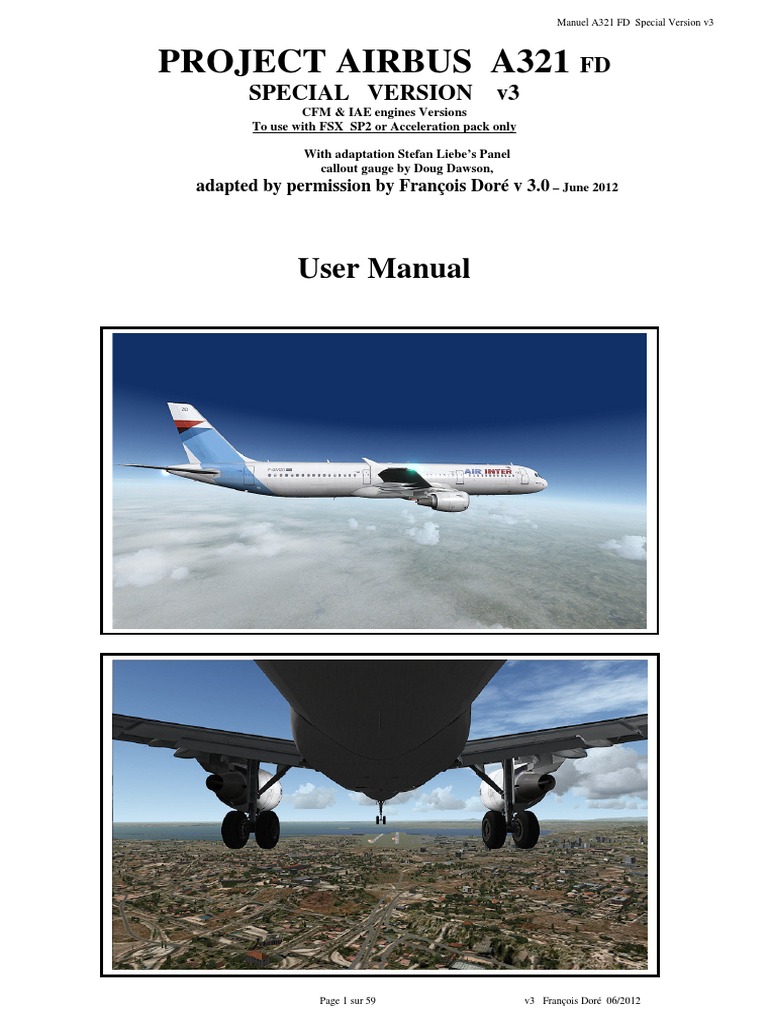 User Manual PA A321 FD Special Version V3 | PDF | Cockpit | Air Traffic ...