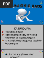 Mga Panagano NG Pandiwa | PDF