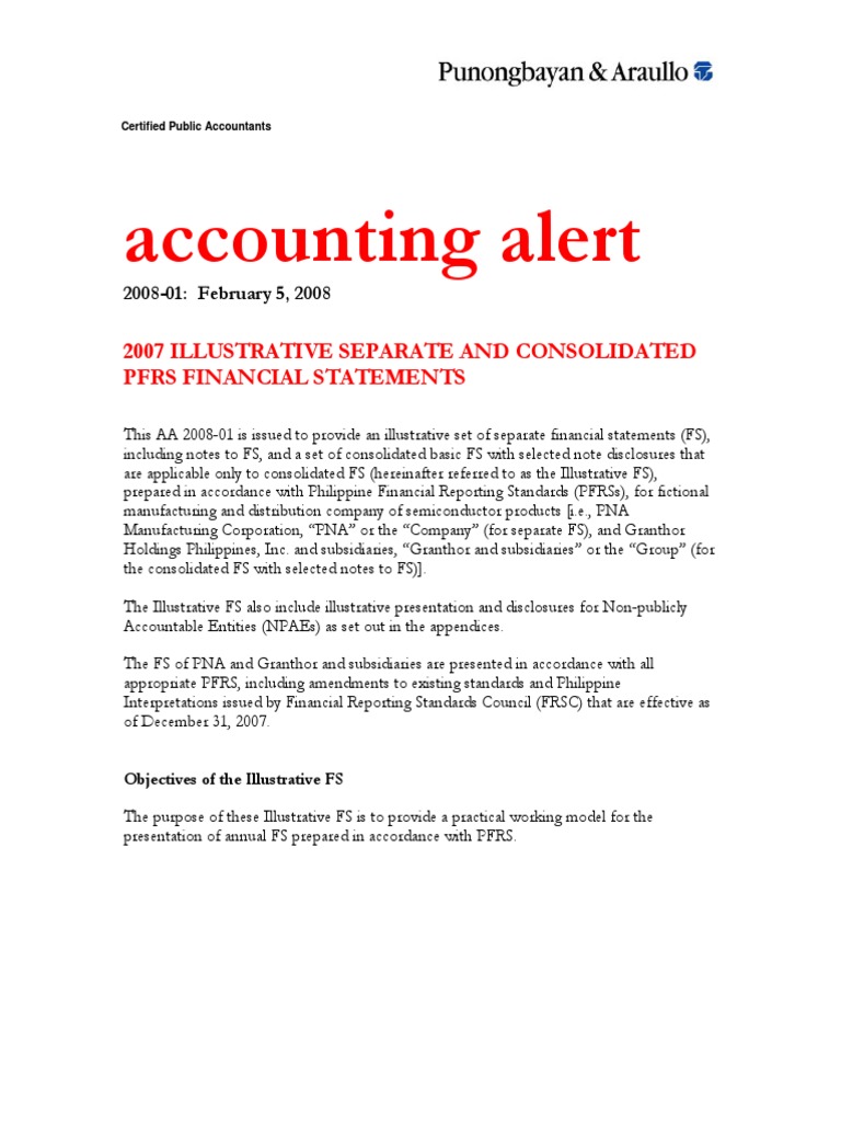 Audited FS Illustration | PDF | Financial Audit | Financial Statement