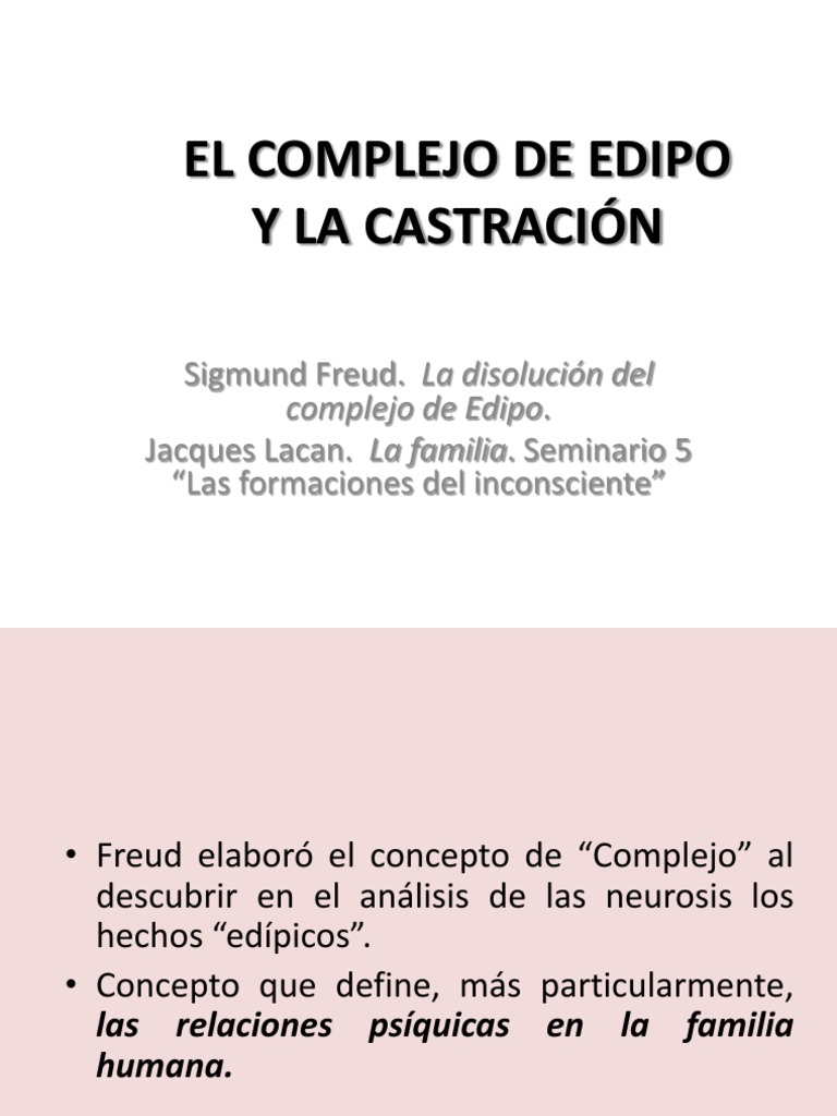 Complejo de Edipo | PDF | Complejo de Edipo | Sigmund Freud