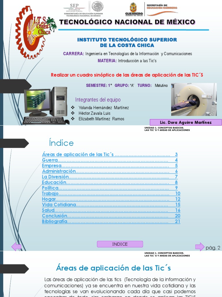 cuadro sinóptico de las áreas de aplicación de las TIC´S | Imagenes medicas | Tecnología de ...
