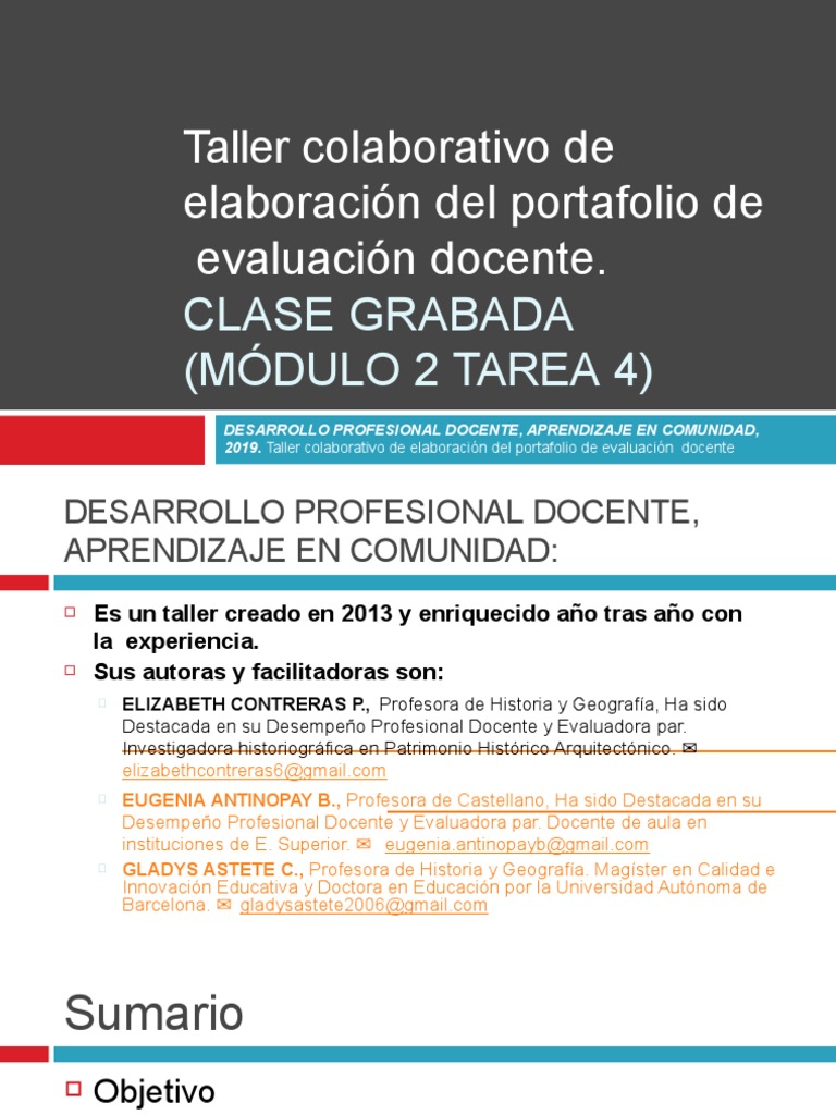 Presentación Clase Grabada | PDF | Evaluación | Aprendizaje