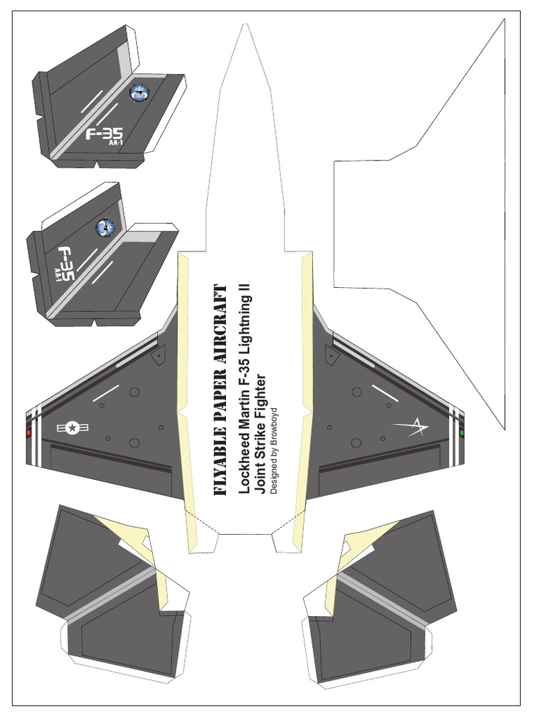 Flyable Paperaircraft F-35 | PDF