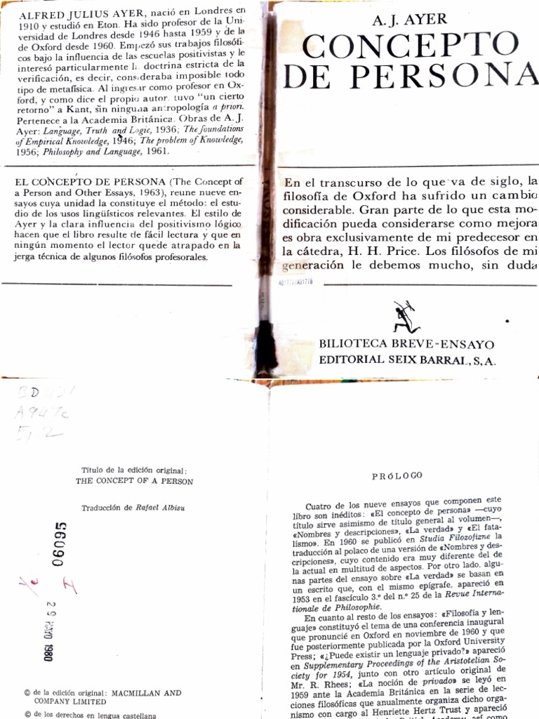 El Concepto de Persona | PDF