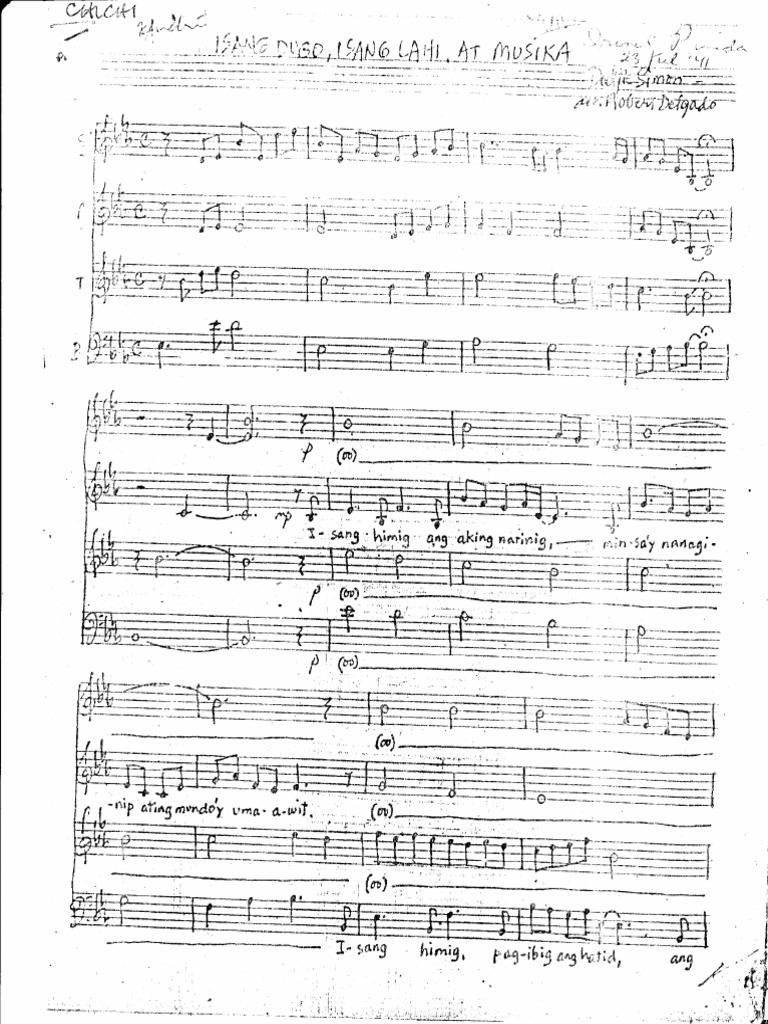 Isang Dugo Isang Lahi Isang Musika PDF | PDF