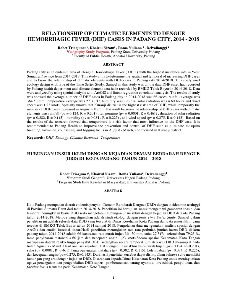 Jurnal DBD Robert | PDF | Nature