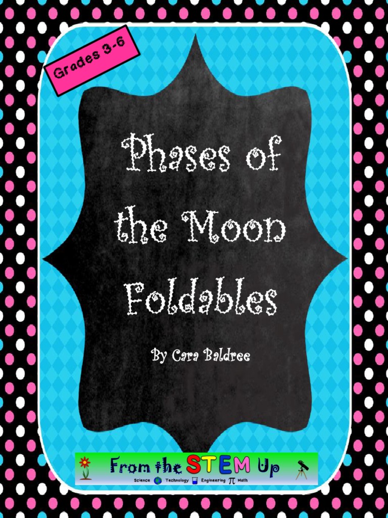 Phases of The Moon Foldable Quiz | PDF | Rotation | Moon