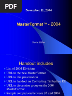 Estimating Formats Csi Masterformat | PDF | Specification (Technical ...