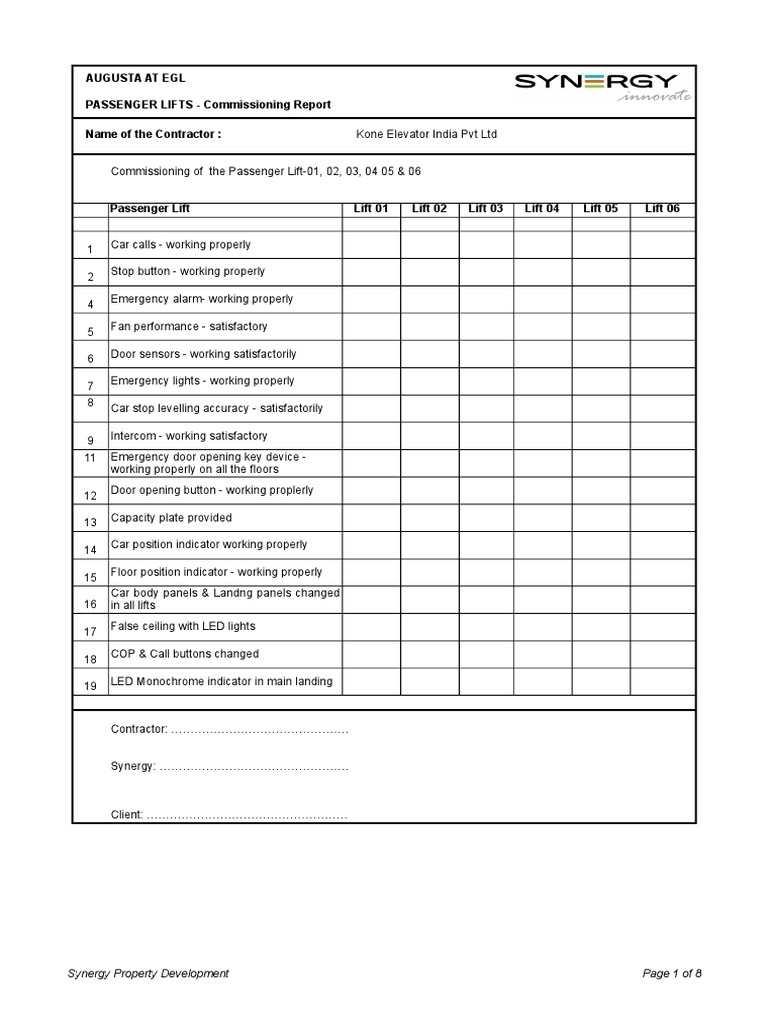 Passenger Lifts Format | PDF | Elevator | Transport