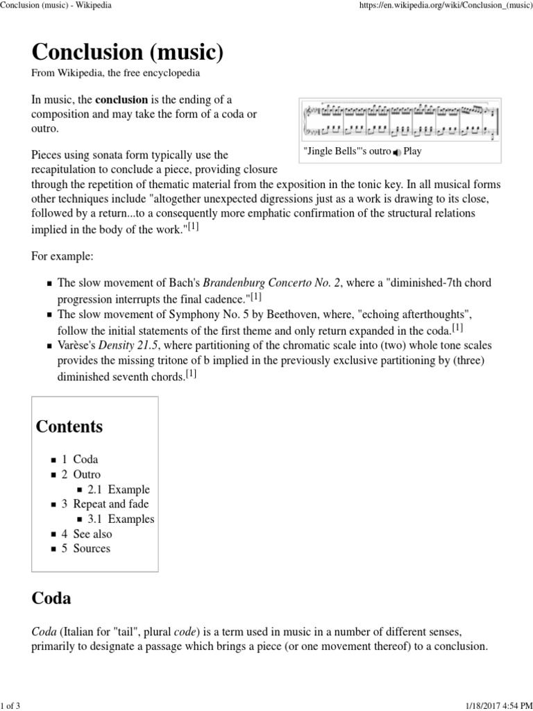 Conclusion (Music) - Wikipedia | PDF | Classical Music | Musical ...