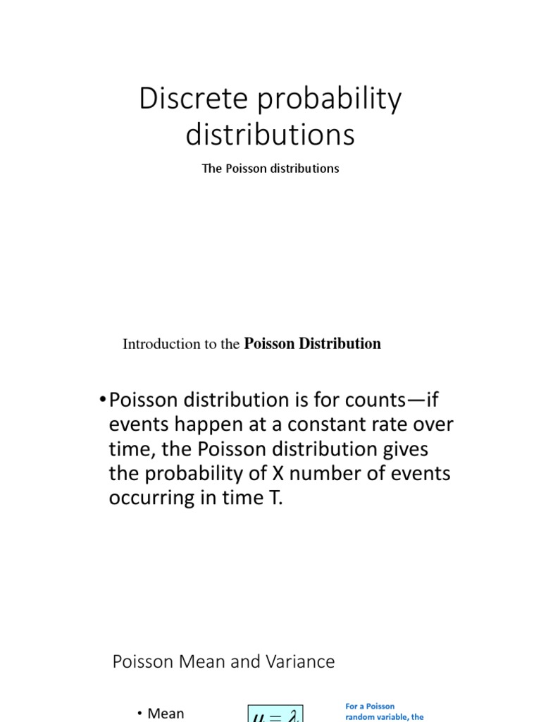 Poisson Distribution | PDF | Poisson Distribution | Teaching Mathematics